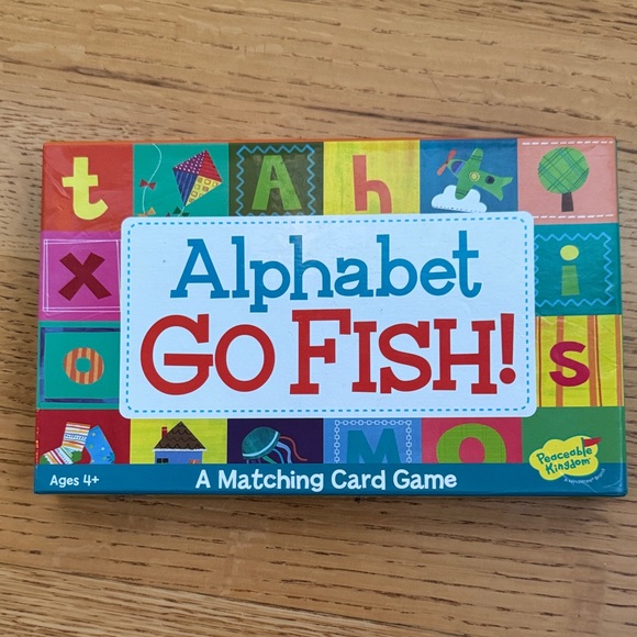 Mindware | Toys | Peaceable Kingdom Alphabet Go Fish Matching Card Game ...